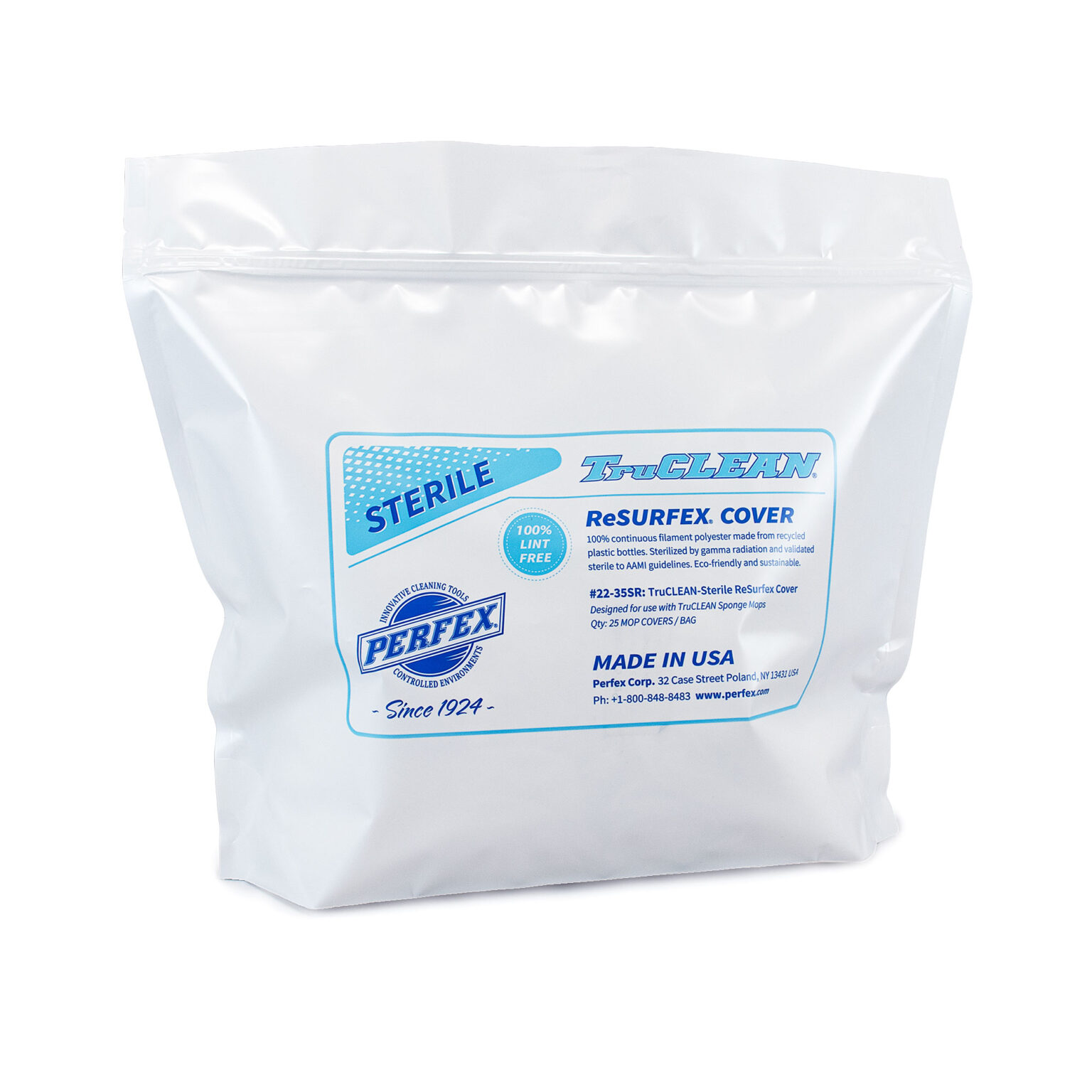 ReSURFEX Mop Cover, Sterile (25 pcs.) – Perfex Corporation